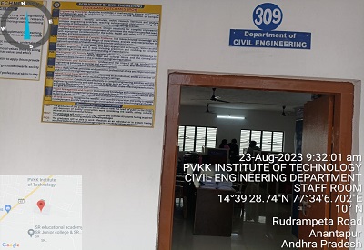 ClassRooms:CIVIL - PVKK Institute of Technology