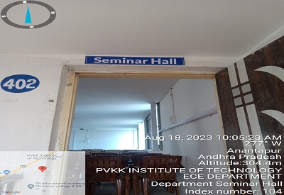 SeminarHall - PVKK Institute of Technology