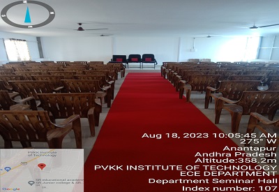 SeminarHall - PVKK Institute of Technology