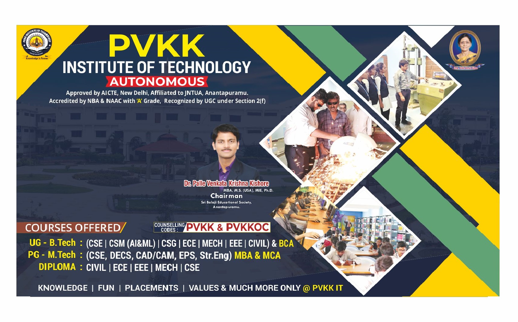 Home - PVKK Institute of Technology